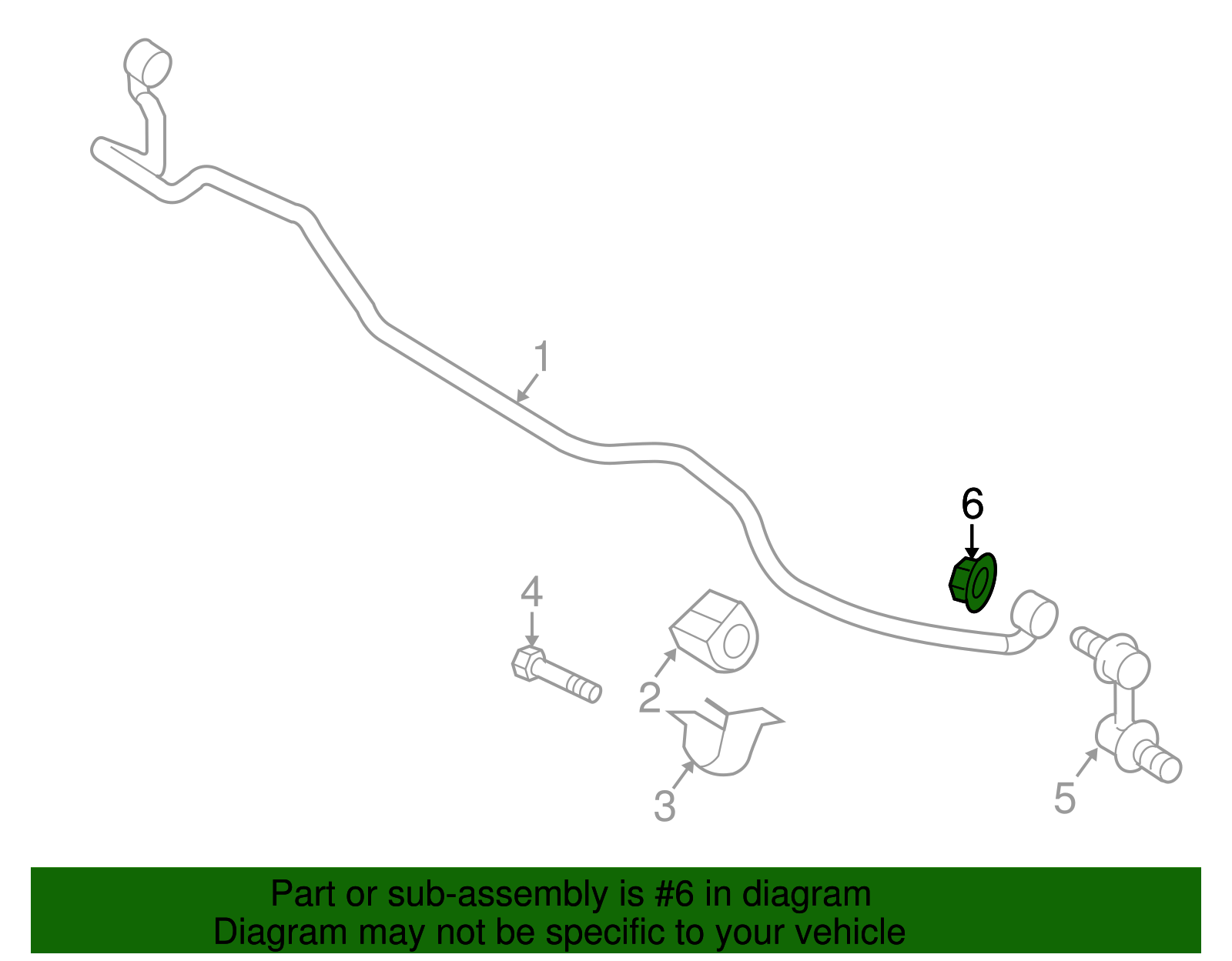 902370063 - 2006-2020 Subaru - Stabilizer Link Nut | Subaru Parts HQ