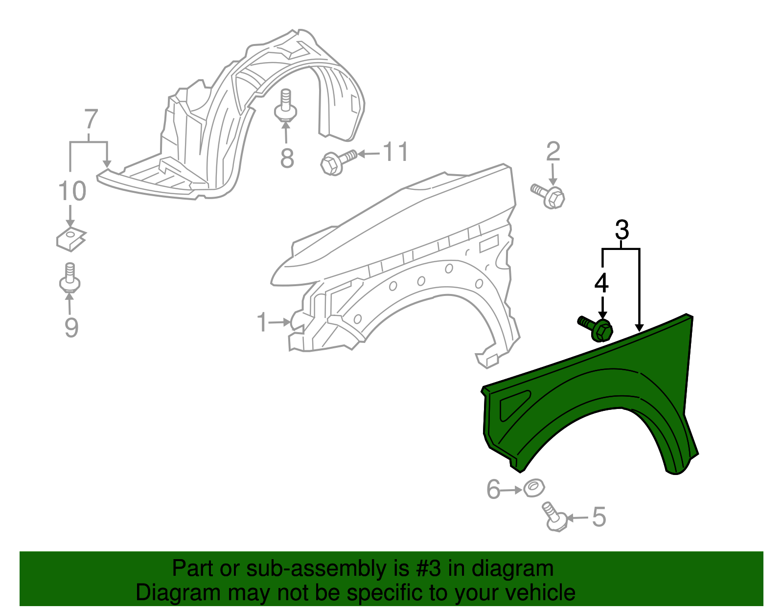 74115-SCV-A10ZB - 2006 Honda Element - Cladding R Front *B535M* (Blue ...