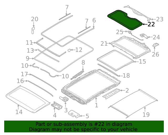 54107454034 - 2020-2022 BMW X7 Rear Glass (54-10-7-454-034) | BMW of ...