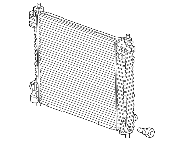2010-2016 Cadillac SRX Radiator 23428314 GM | GMPartsDirect.com