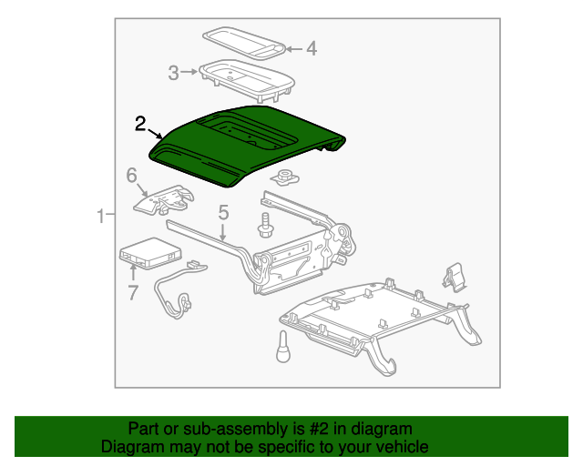 84373573 - Black Front Floor Console Outer Armrest 2020 Cadillac ...