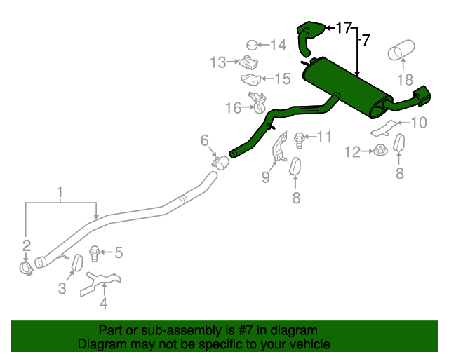 Genuine BMW 18-30-8-679-891 | Rear Muffler | FREE Shipping on Most ...