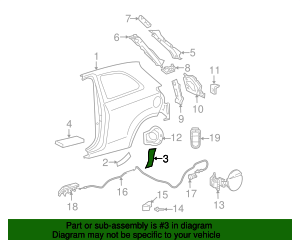 58741-52190 - Quarter Panel Protector - 2007-2011 Toyota Yaris | Sparks ...