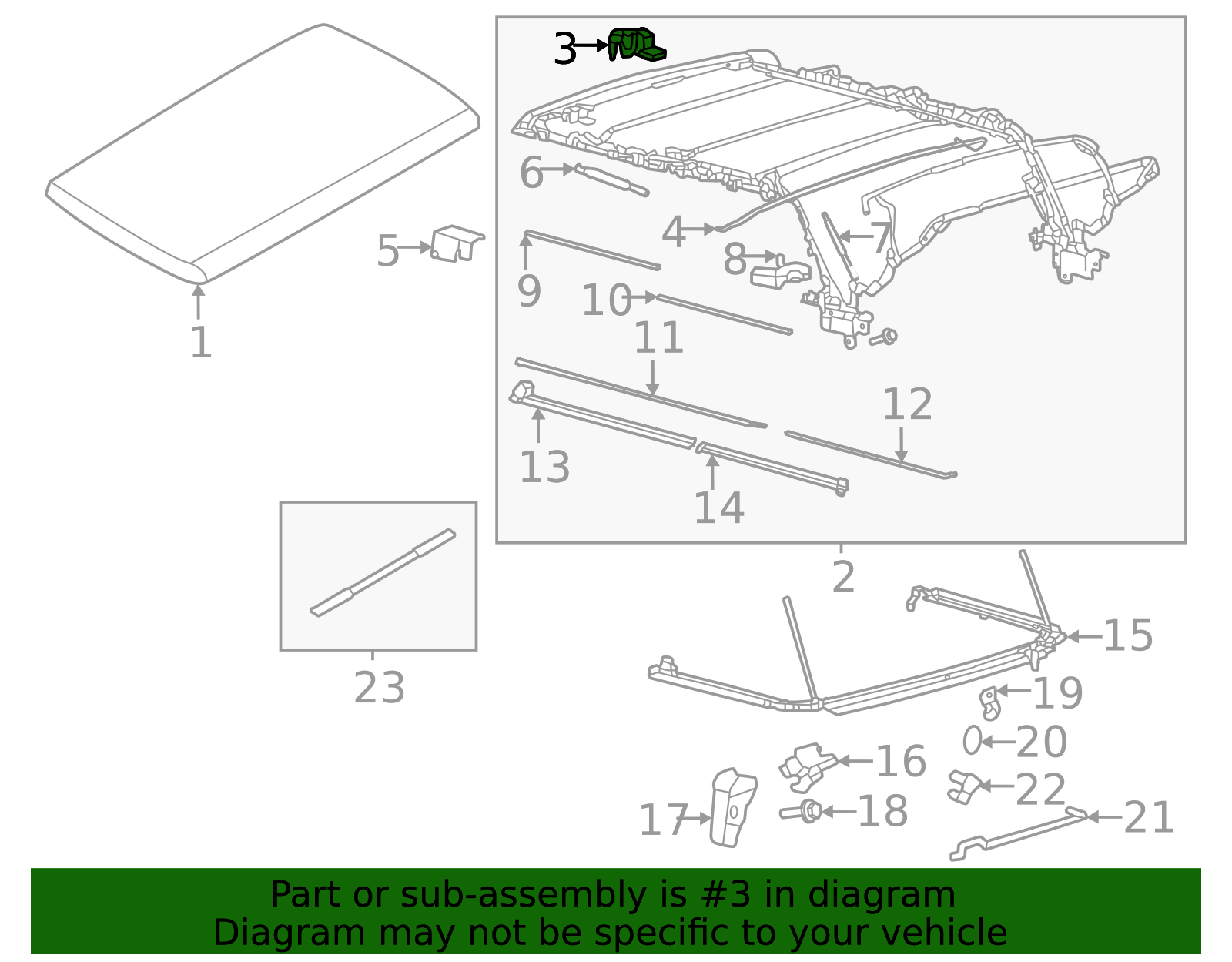 Genuine OEM Ford Part - Convertible Top Retainer Bracket M2DZ-78205G63 ...