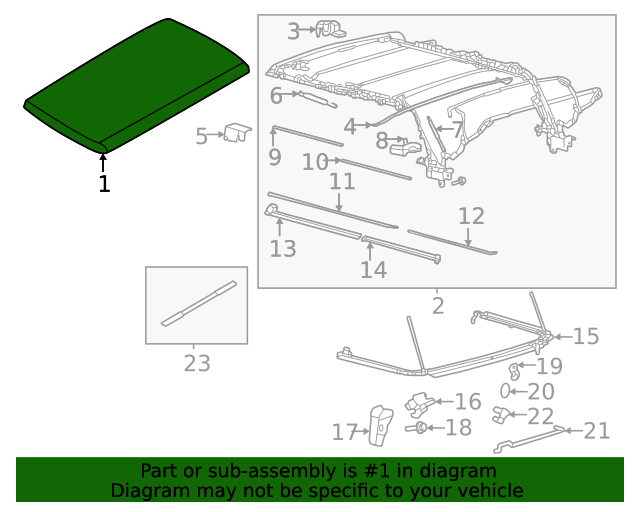 2021 Ford Bronco Top Cover M2DZ-7852700-BB | QuirkParts