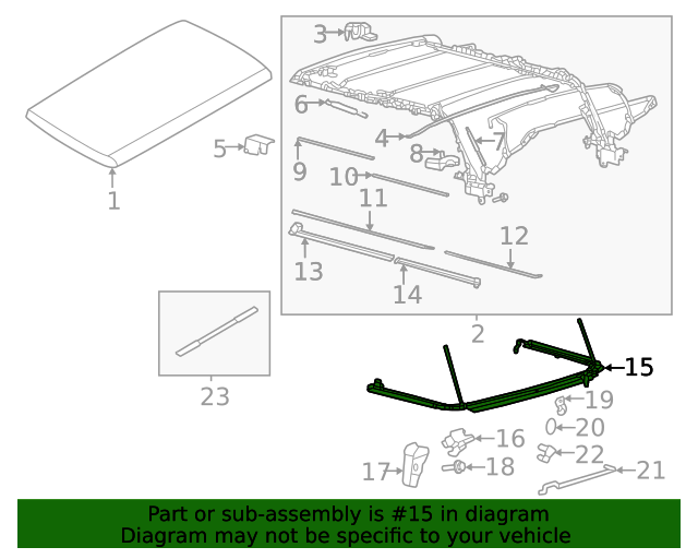 Genuine OEM Ford Part - Rear Bow M2DZ-7851501-C | Genuine OEM Ford ...