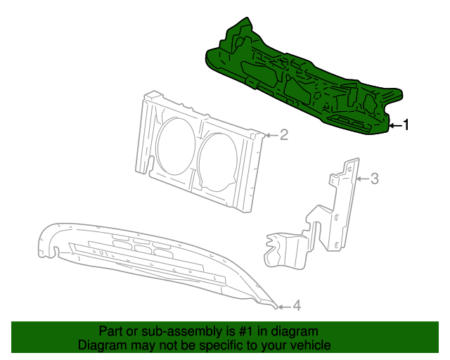 2000-2007 Ford Upper Panel 1F1Z-8A284-AA | TascaParts.com