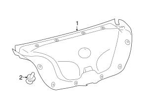 2015-2017 Toyota Camry Trunk Lid Trim 64719-06260-C0 | AutoNationParts.com