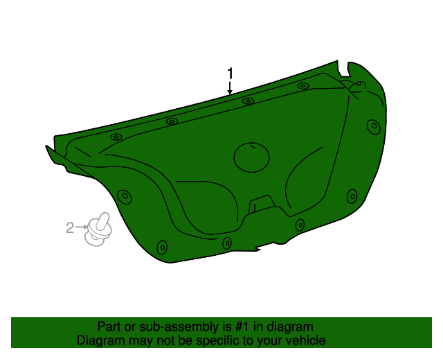 2015-2017 Toyota Camry Trunk Lid Trim 64719-06260-C0 | AutoNationParts.com