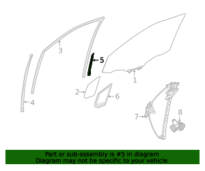 2021-2023 Toyota Sienna Window Regulator Guide 67404-08030 | Toyota ...