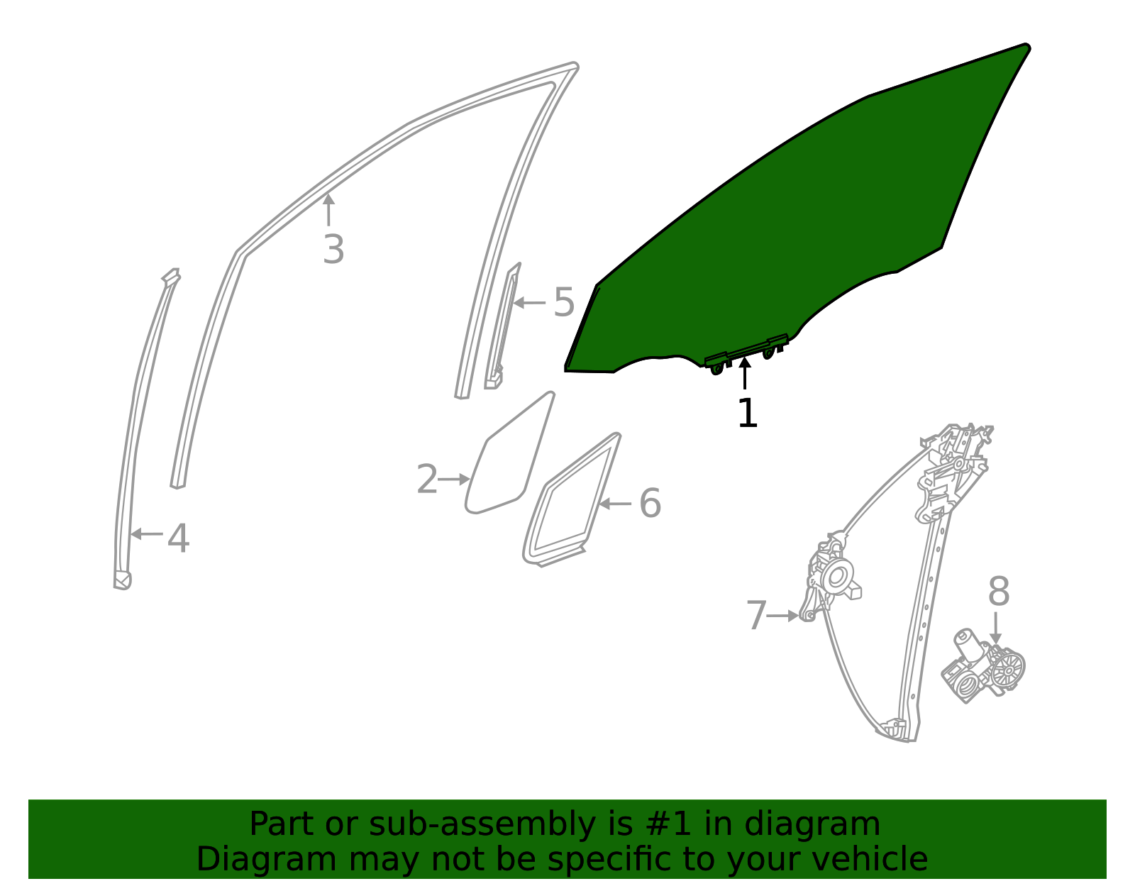 68101-08070 - Movable Glass 2021-2024 Toyota Sienna | Longo Toyota Parts