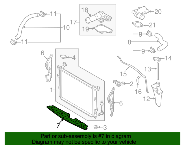 2009-2014 Hyundai Genesis Lower Air Guide 29135-3M000 | OEM Parts Online