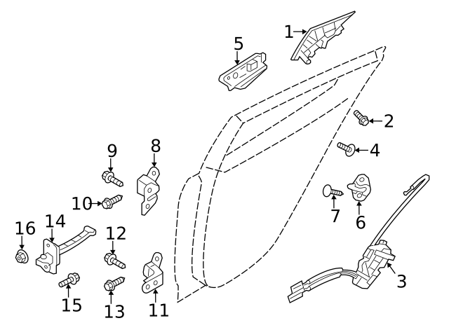 79340-2V000 - Door Hinge 2012-2022 Hyundai | AutoNation Parts