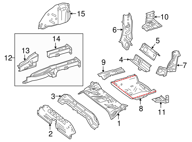 246-610-03-00 - Seat Cross-Member - 2014-2020 Mercedes-Benz | World ...