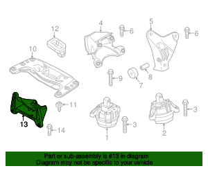 22-31-6-781-240 - Transmission supporting bracket 2011-2016 BMW ...