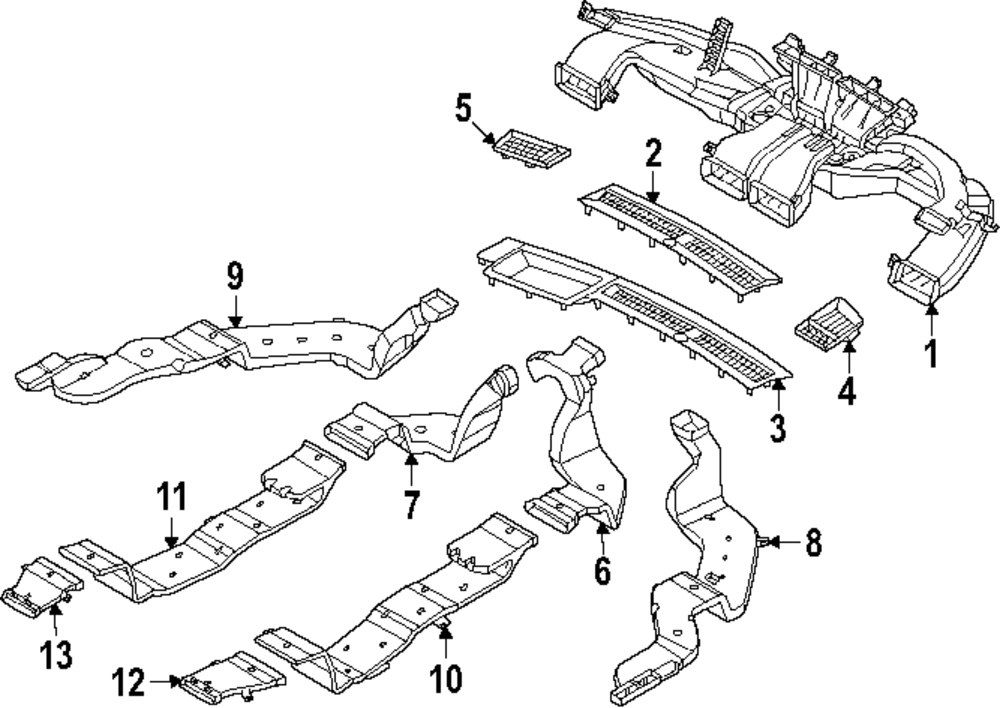 2024-2025 Hyundai Santa Fe Floor Duct 97370-R6000 | OEM Parts Online