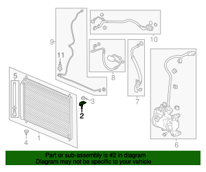 80112-T3V-A00 - Condenser Mount Bracket 2014-2017 Honda Accord | Honda ...