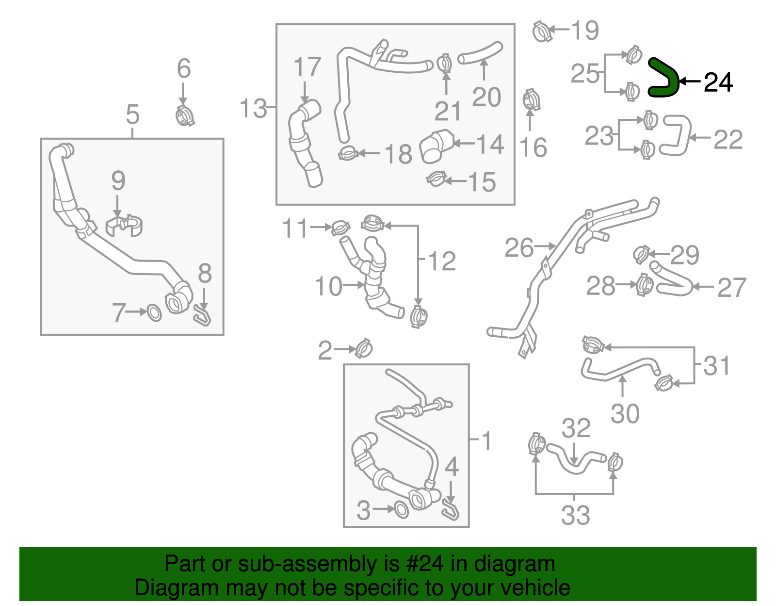2015 Volkswagen HVAC Heater Hose 5Q0-122-157-CK | OEM Parts Online