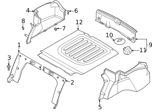85770-L0000-NNB - Trunk Trim Scuff Plate 2020-2022 Hyundai Sonata ...
