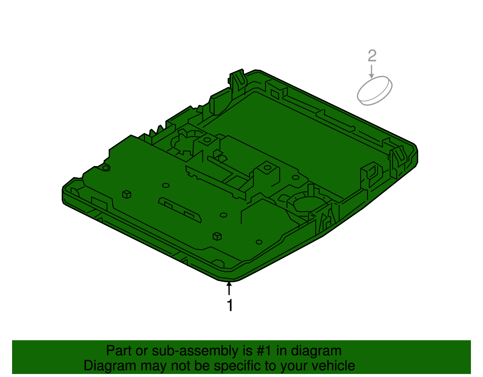 2018-2020 Jaguar XF Overhead Console T2H25145LKP | JaguarParts.com