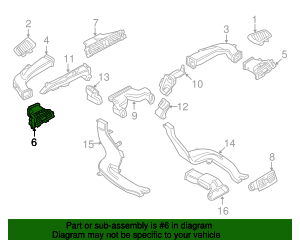 64-22-9-130-461 - Vent Grille 2007-2013 BMW | BMW OEM Parts