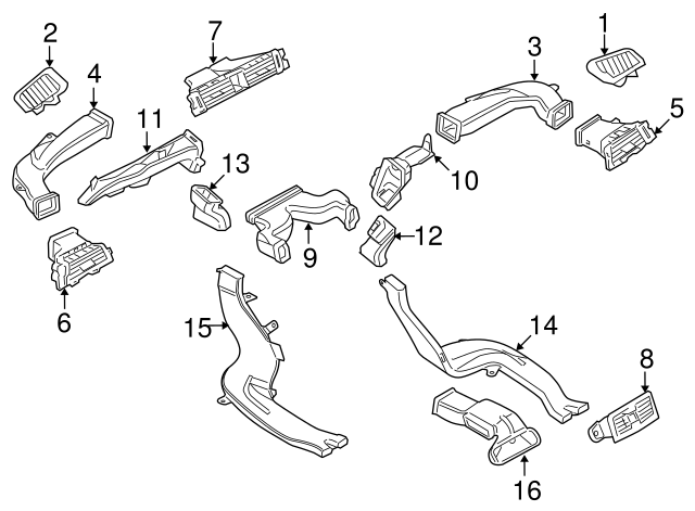 64-22-9-130-463 - Dashboard Air Vent 2007-2013 BMW | AutoNationParts.com