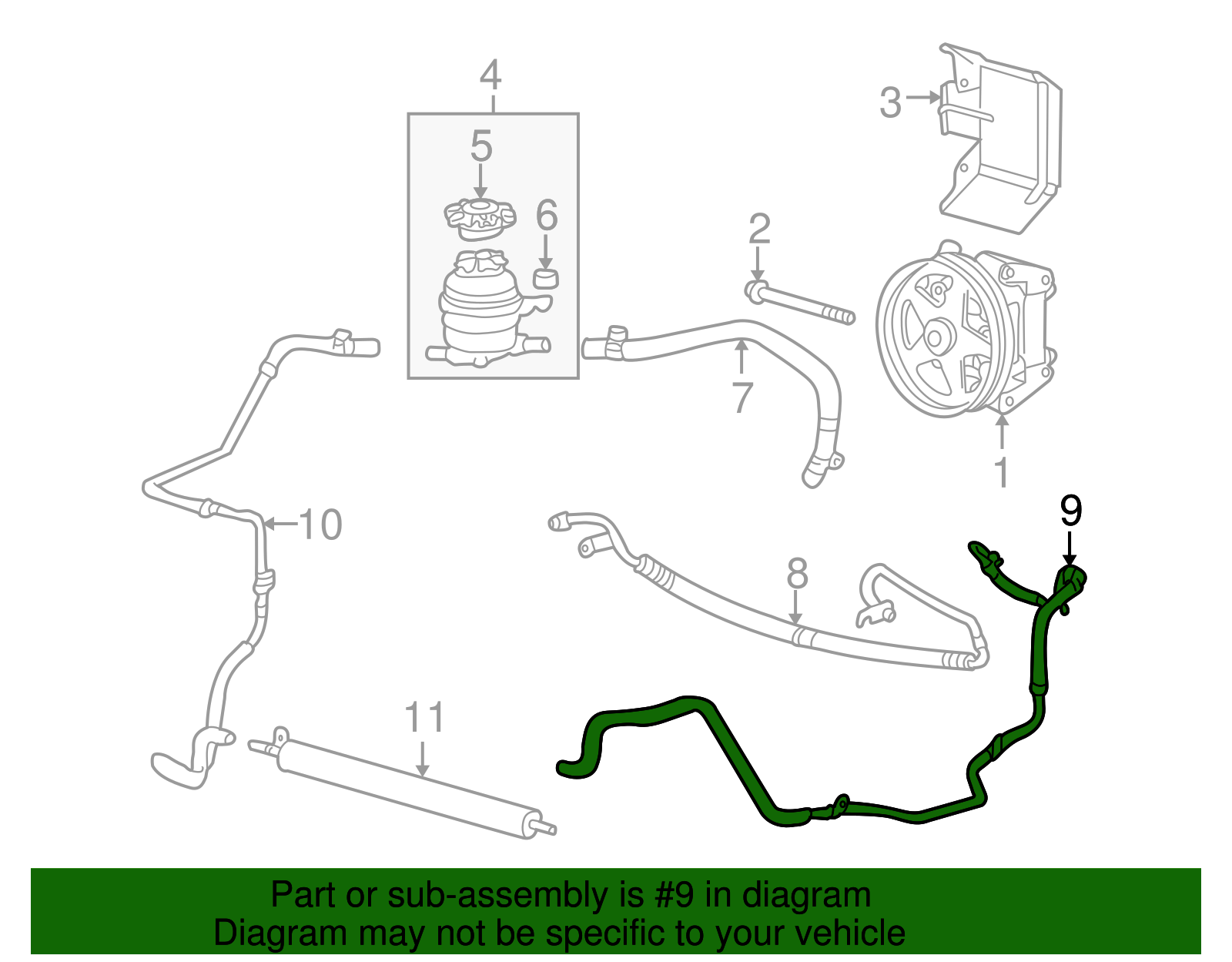 2002-2008 Jaguar X-Type Power Steering Hose C2S45060 | OEM Parts Online