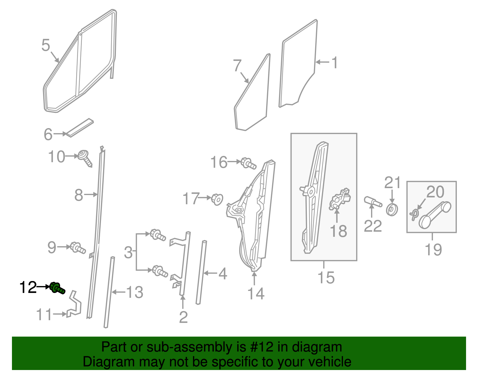 2015-2024 Ford | Lower Guide Screw | W503923-S442 | Walls' Ford Parts