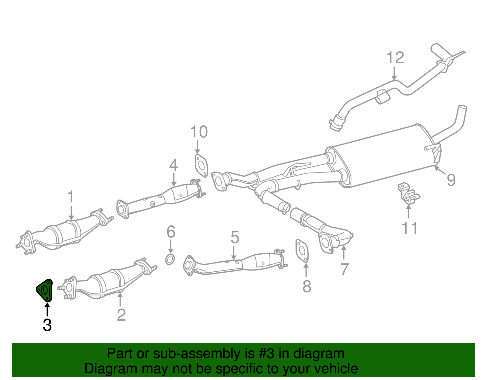 20691-30P0A - Exhaust Pipe To Manifold Gasket 1990-2025 Nissan | Nissan ...