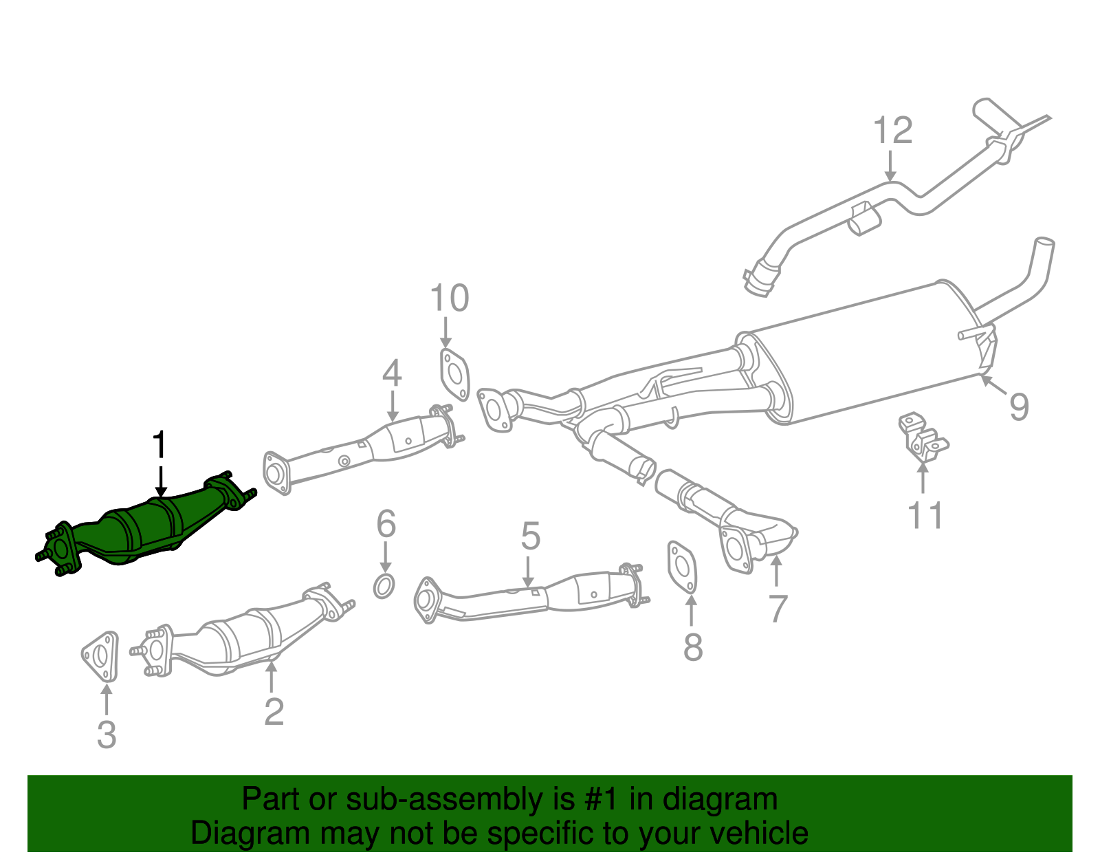 208A2-9CE0A - Catalytic Converter - 2012-2018 Nissan | Nissan OEM Parts ...