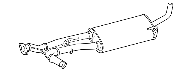 2012-2019 Nissan Muffler Assembly - Exhaust Main 20100-1PE0A | QuirkParts