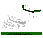 2014-2015 GMC Sierra 1500 Fascia Asm-Frt Bpr Upr 23432519 | GM Parts Center