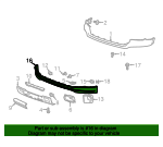 2014-2015 GM Deflector,Frt Bpr Fascia Air 22764087 | GM Parts Center