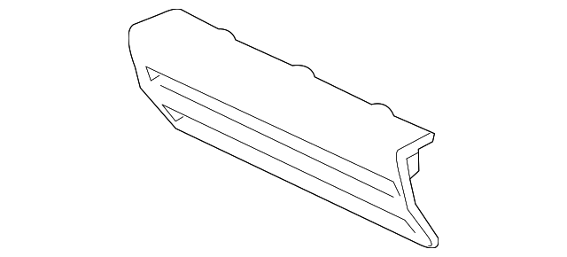 22877652 - Light Argent Front License Plate Mount Trim Cover 2014-2015 ...