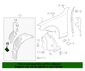 213-690-91-02 - Access Cover Retainer 2017-2021 Mercedes-Benz ...