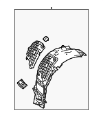 238-690-15-03 - Ft Fender Liner 2017-2023 Mercedes-Benz | Mercedes-Benz ...