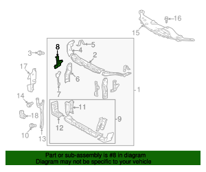 2007-2011 Toyota Camry Upper Arm 52142-06020 | Toyota Parts