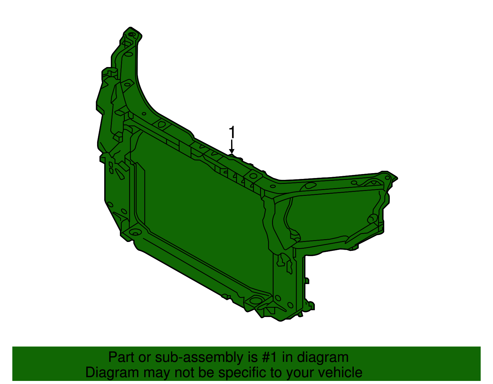 64101-1U500 - Radiator Support 2014-2015 Kia Sorento | Kia.Parts Store