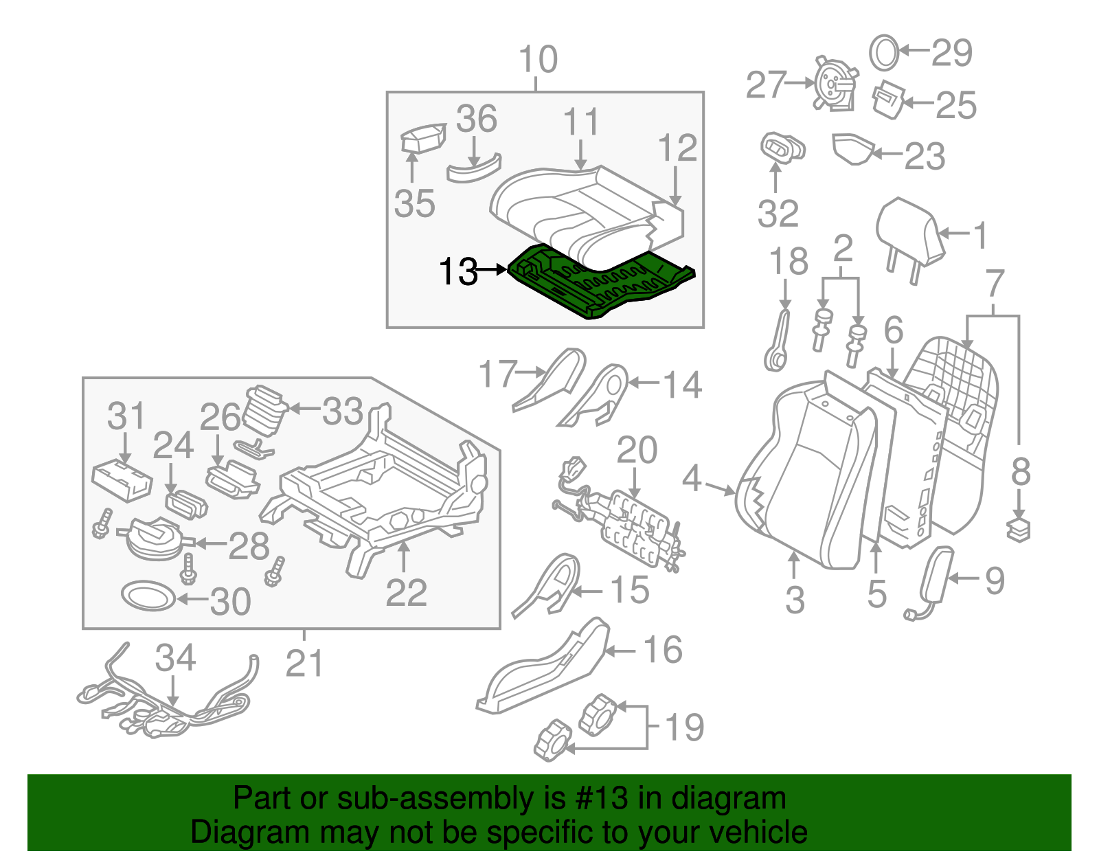 2010-2020 Nissan 370Z Seat Frame 87351-1EJ2A | Scott Evans Nissan Parts
