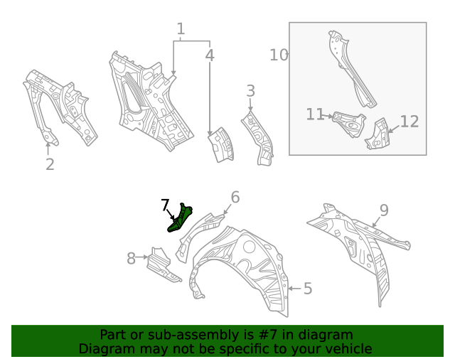 2020 Mazda CX-30 Reinforcement DGH9-71-1C4 | TascaParts.com
