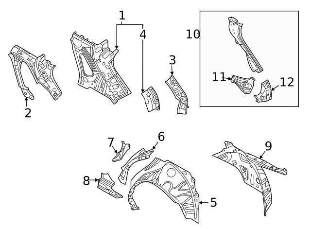 2020 Mazda CX-30 Reinforcement DGH9-71-1C4 | TascaParts.com