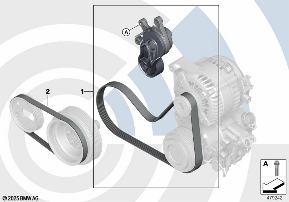 2010-2015 BMW X1 28iX Ribbed V-Belt 11287603084 | Retail Performance ...