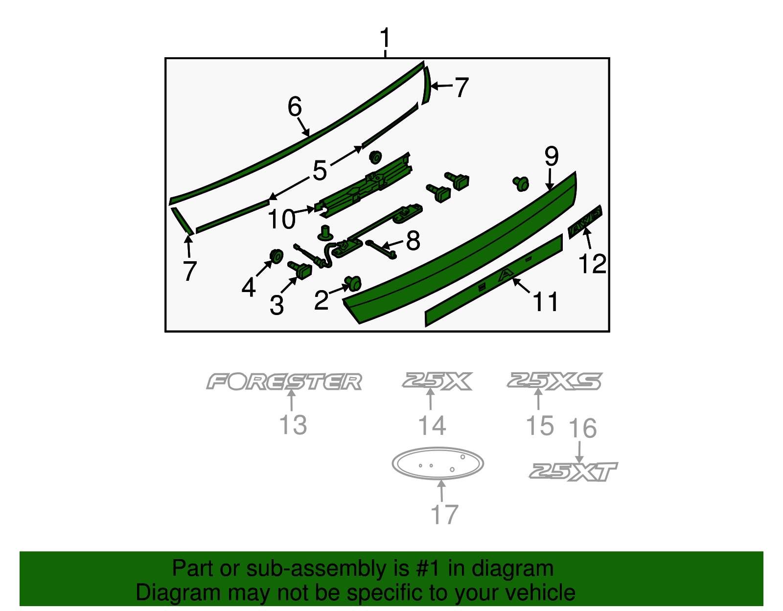 91112SA480 - 2003-2004 Subaru Forester - Panel Assembly - 2003-2004 ...