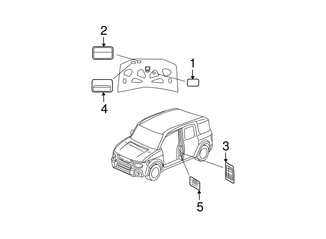 19043-PZD-A00 - Info Label 2003-2008 Honda Element | Honda Parts Online