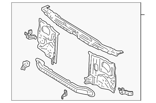 53201-35100 - Support Assembly - 1996-2002 Toyota 4Runner | OEM Genuine ...