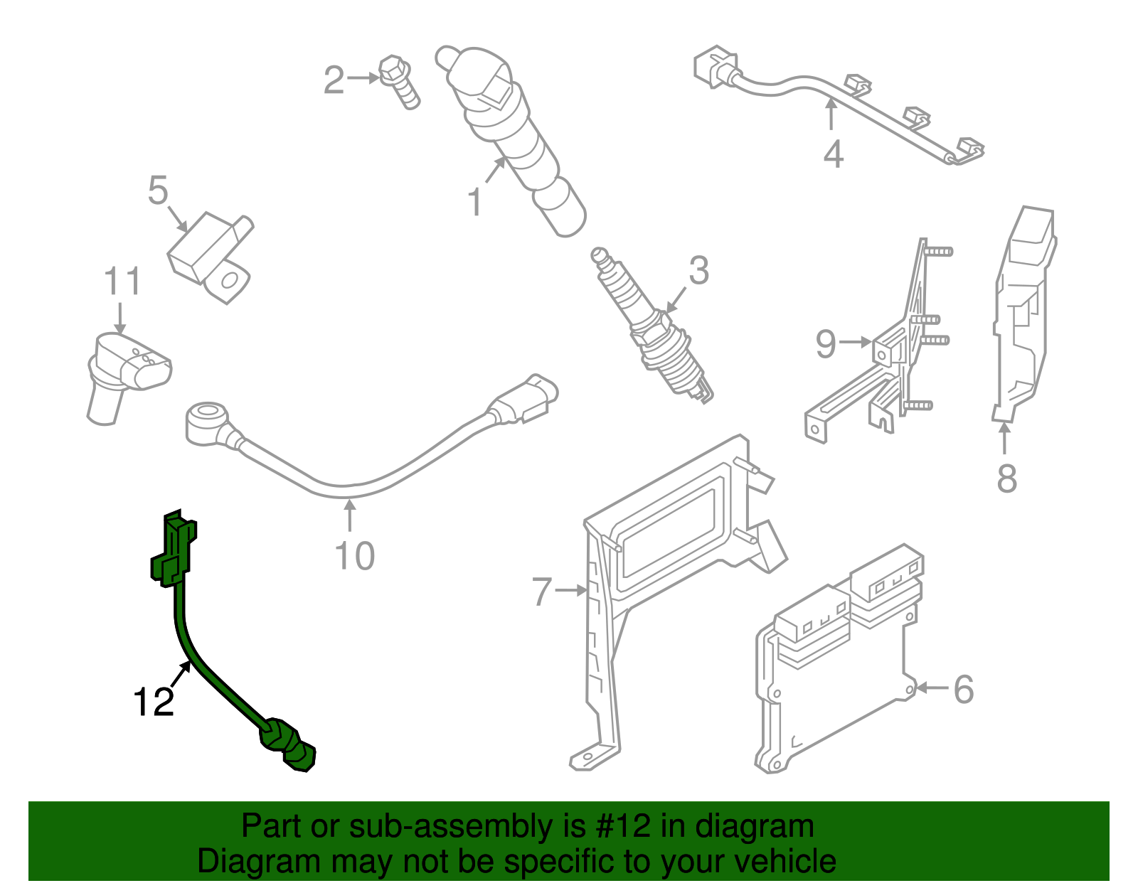 39310-3C600 - Crankshaft Position Sensor 2014-2018 Kia | Genuine Kia Parts