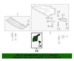 2016-2024 Mazda Inner Shield TK48-56-342B | RealMazdaParts.com