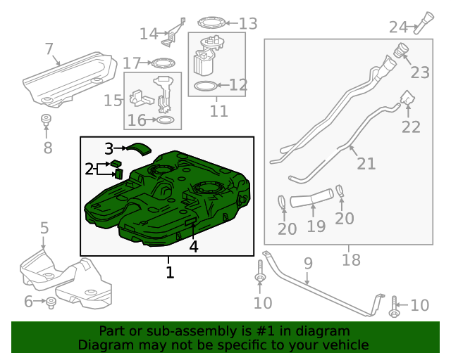 2020-2021 GM Fuel Tank 84865847 | TascaParts.com