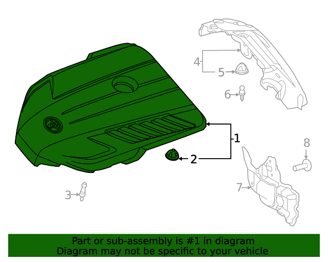 12601-WAA02 - Engine Cover - 2020-2023 Toyota GR Supra | OEM Genuine ...