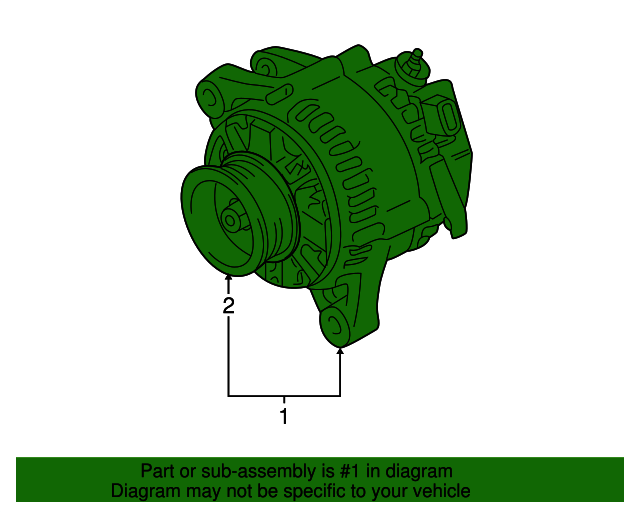 Toyota Alternator Part# 270607531084 | Toyota Of Colorado Springs Parts